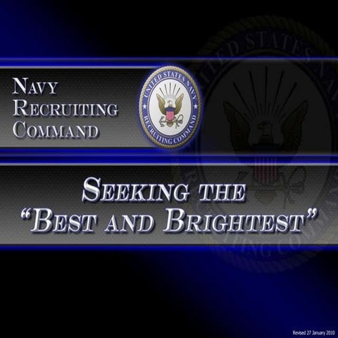 Navy Recruiting Overview Public Brief 2010 | PPT