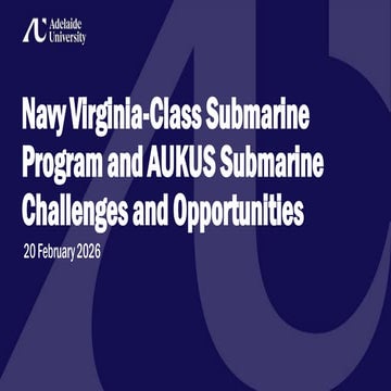 Navy Virginia-Class Submarine Program and AUKUS Submarine - Challenges ...