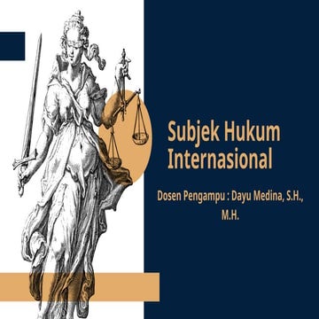 KELOMPOK 2 HUKUM INTERNASIONAL SUBJEK HI | PPTX