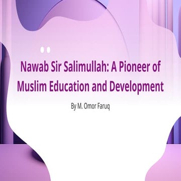 Nawab Sir Salimullah_ A Pioneer of Muslim Education and Development_AI ...