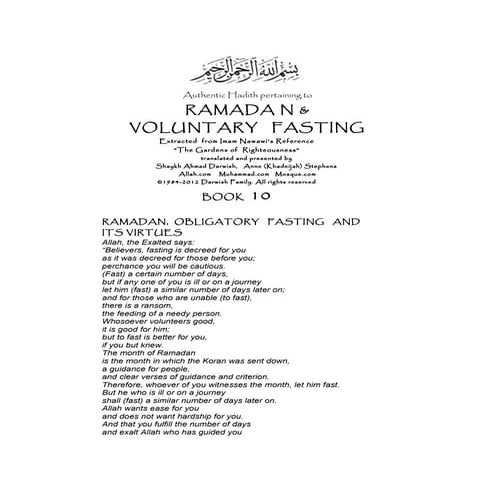 Nawawi 10-ramadan-and-voluntary-fasting | DOC