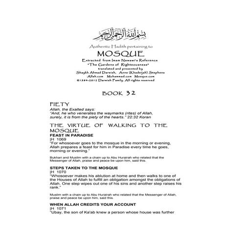Nawawi 32-mosque | PDF