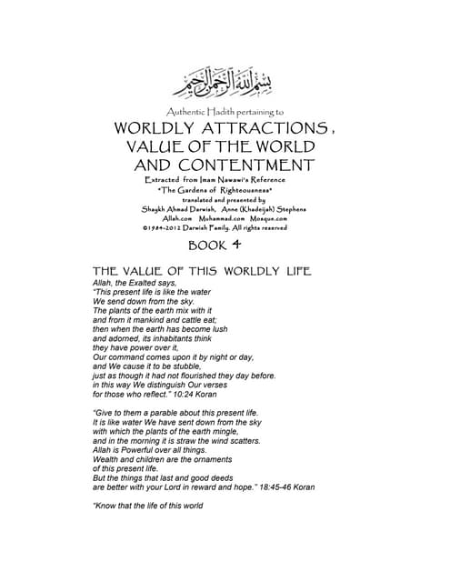 Gems of Surah Maryam Summerised Notes (Ch 19 of Quran) | PDF