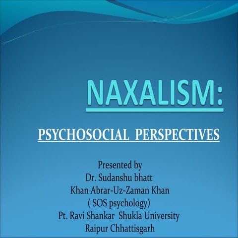 Naxalism | PPT