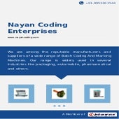 Dry Ink Batch Coder by Nayan coding-enterprises