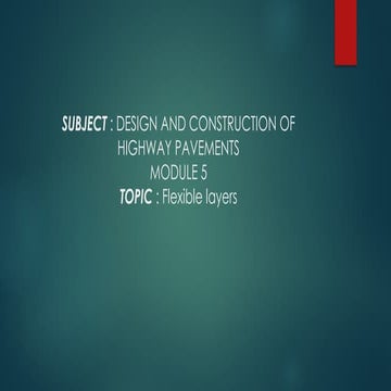 Highway Engineering Module 5 Civil Engineering.pptx