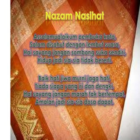 Nazam Nasihat | PPTX