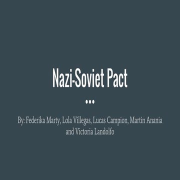 Nazi soviet pact | PPT