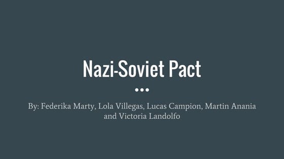 Nazi soviet | PPT | Death, Injury, or Military Conflict | Sensitive Topics