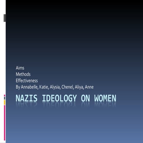Nazi Ideology - Women | PPT