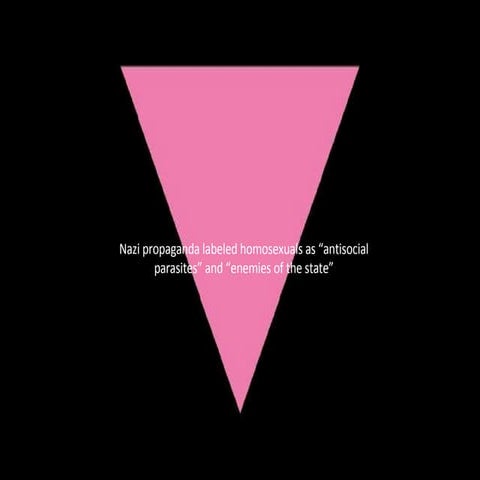 The pink triangle richard plant presentation | PPSX
