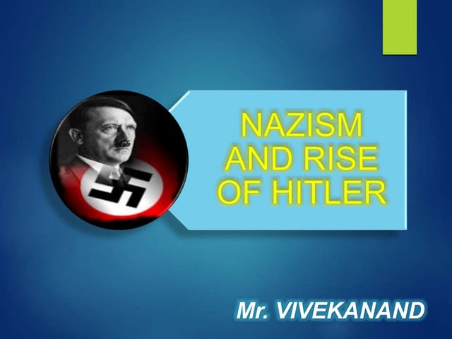 Chapter 3 nazism and rise of hitler ,class 9 | PPTX