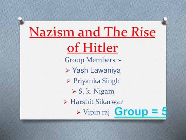 Chapter 3 nazism and rise of hitler ,class 9 | PPTX