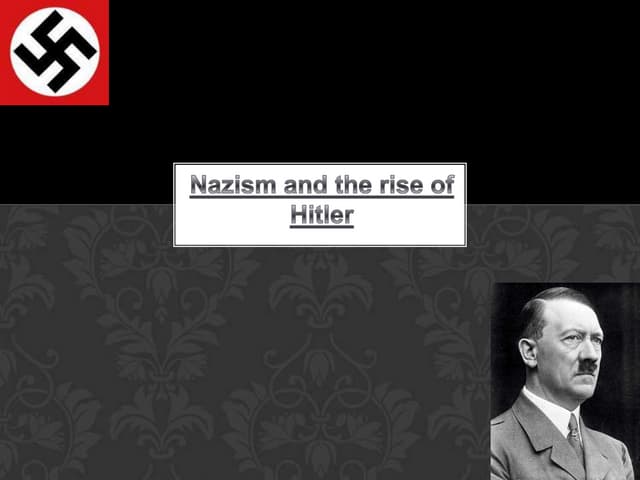 Chapter 3 nazism and rise of hitler ,class 9 | PPTX
