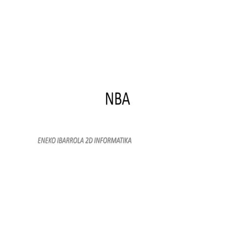 Nba | PPTX