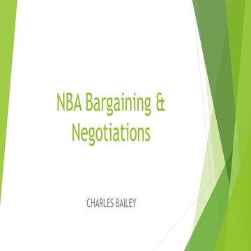 NBA Bargaining and Negotiations | PPT