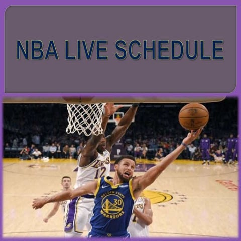 NBA LIVE SCHEDULE | PPTX