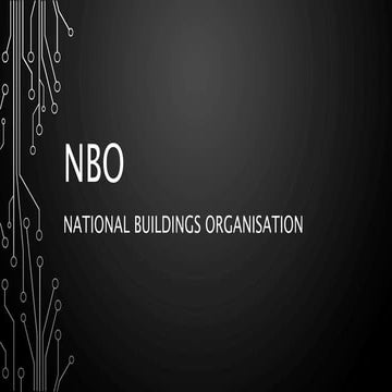 NBO - National Buildings Organization | PPTX