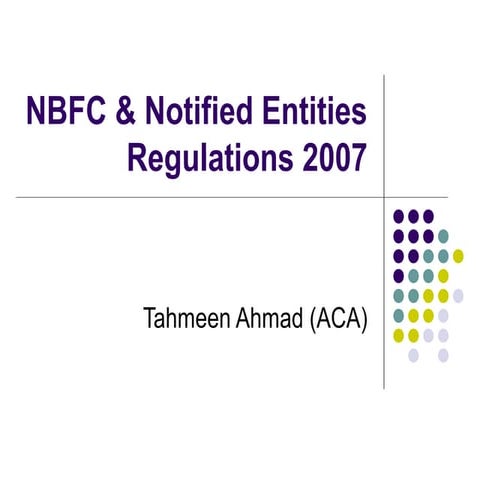 NBFC Classification Criteria sheet | PDF