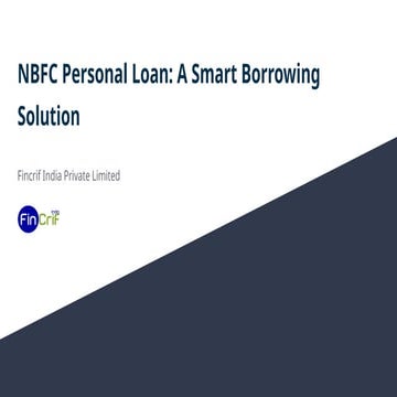 NBFC Personal Loan_ A Smart Borrowing Solution.pptx