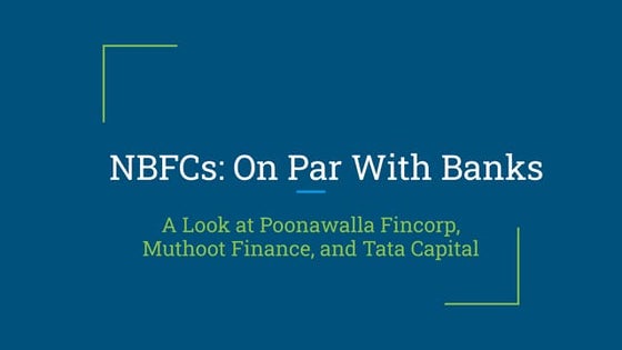 Are NBFCs As Important as Banks | PPT