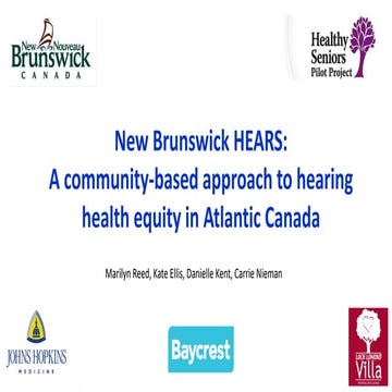 NB HEARS: Trial of a community-based approach to hearing health equity ...