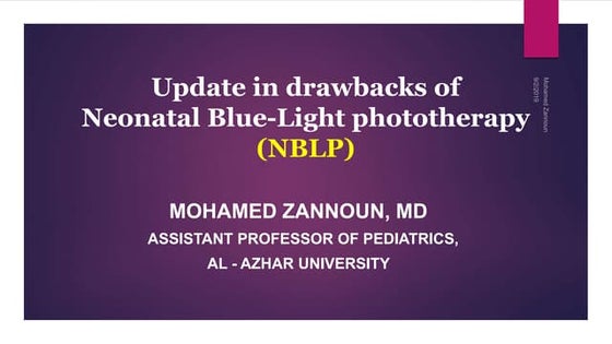 Phototherapy in neonatal jaundice | PPTX