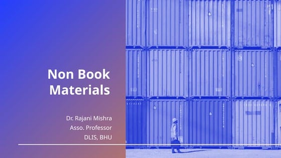 Non book materials | PPTX | 3-D Graphics | Computer Software and Applications