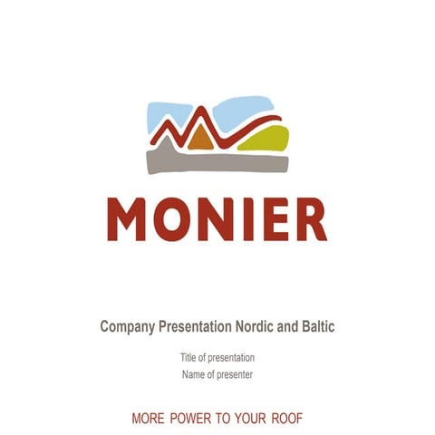 Monier Nordic & Baltic | PPT