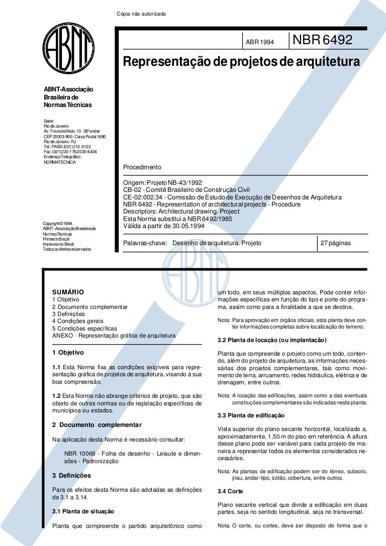NBR 6492/1994