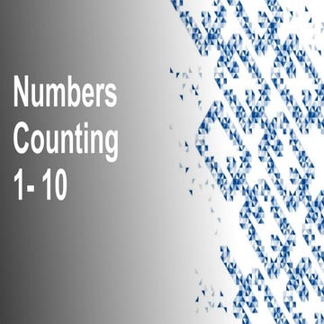 Number Counting 1 - 10 | PPT