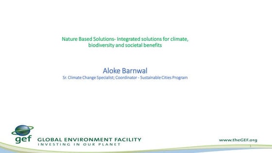 Nature-based Solutions: the European approach | PPT