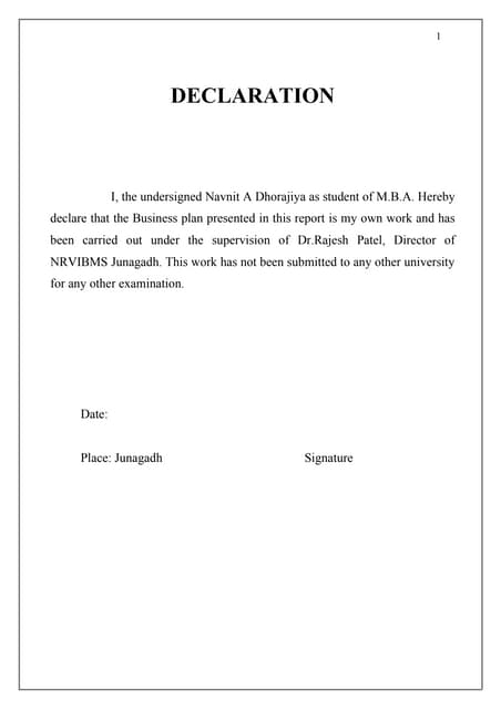 Annexure format | DOCX