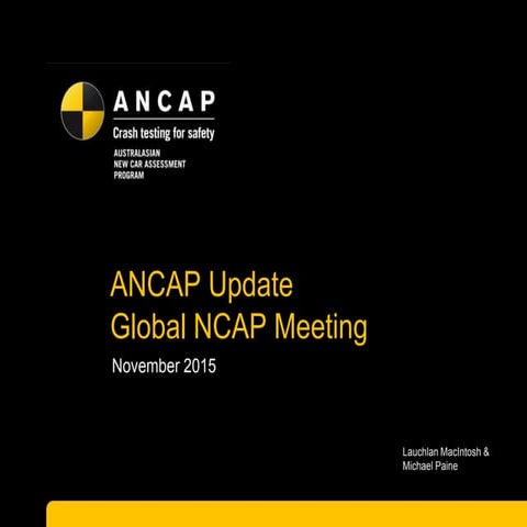 NCAP Roundatble ANCAP | PPTX