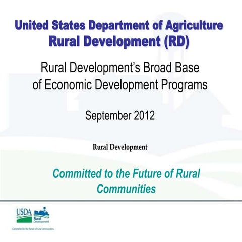 9.20.12 Accessing USDA Rural Development Programs for Cooperatives | PPTX