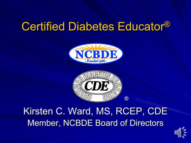 Ncbde Exercise Specialist Cde Presentation Ppt