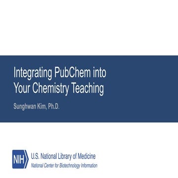 PubChem and Its Applications for Drug Discovery | PPTX