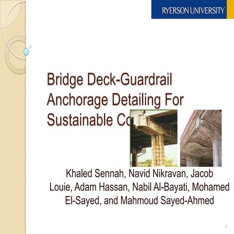 Bridge Deck-Guardrail Anchorage Detailing For Sustainable Construction ...