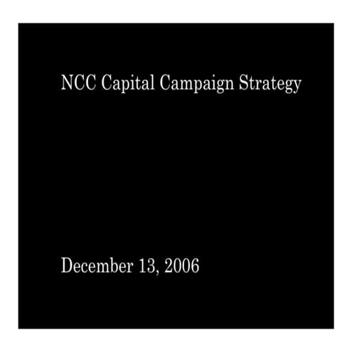NCC: Community Capital | PPT