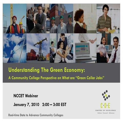 NCCET Webinar - Understanding the Green Economy: A Community College ...