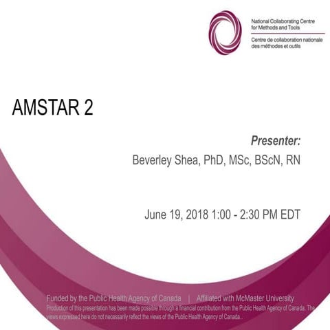 Spotlight Webinar: AMSTAR 2 | PPTX