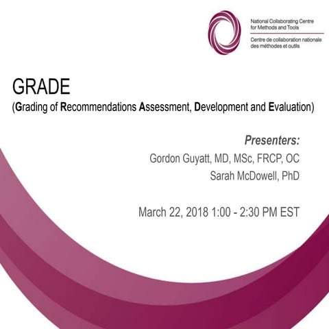 Spotlight Webinar: GRADE | PPTX