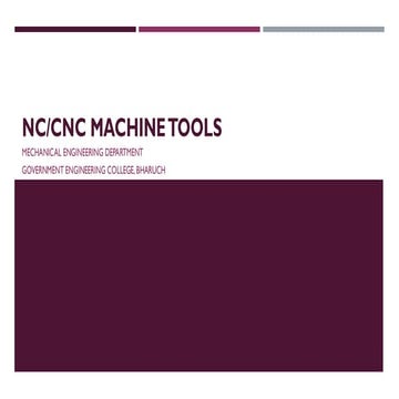 NC, CNC & DNC Machine | PPTX