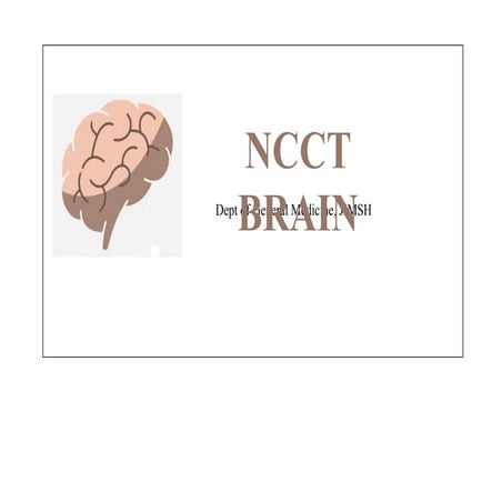 NCCT BRAIN Tutorial.pdf it have details of brain | PDF