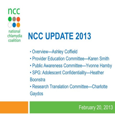 NCC Update- 2013 Annual Meeting | PPT