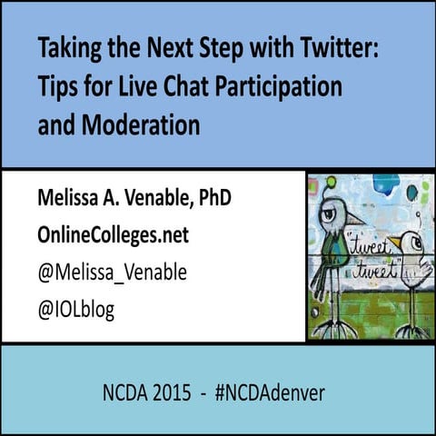 Twitter chat planning checklist | PDF