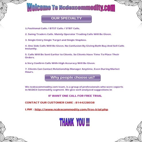 Ncdex agri commodity | PDF