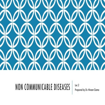 Non communicable disease, second year students | PPTX