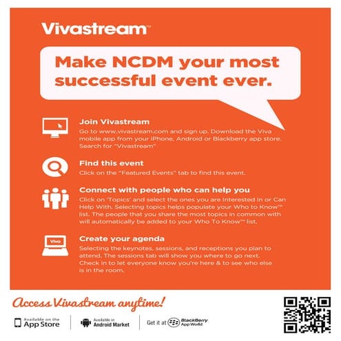 Vivastream at NCDM | PDF