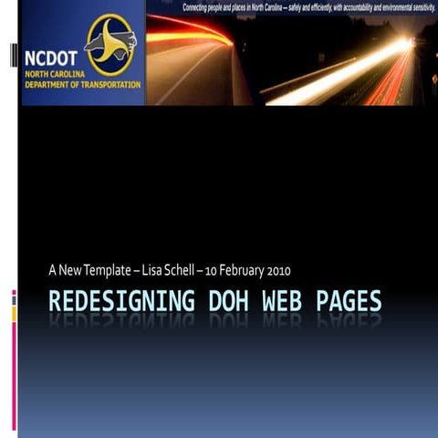 NCDOT DOH Template | PPTX